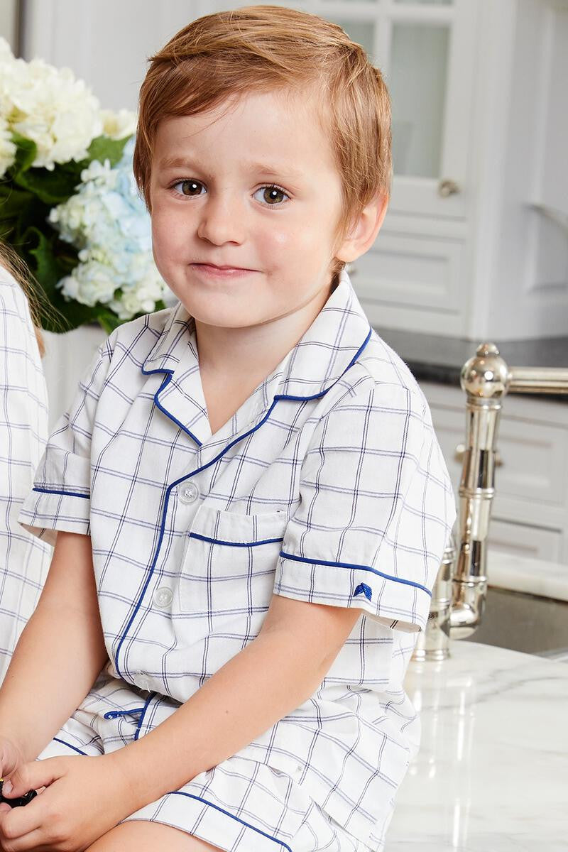 PETITE PLUME BoysNantucket Tattersall Pajama set – Le Petit Kids
