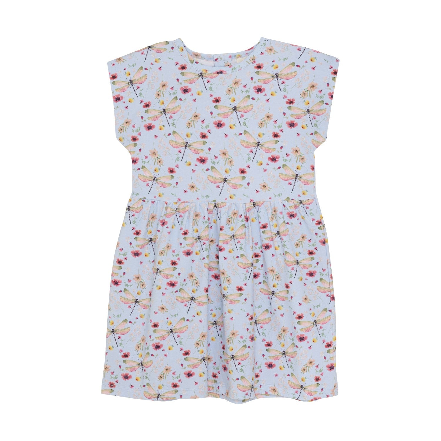 Minymo Blue Floral Dress 123911-7112 – Le Petit Kids